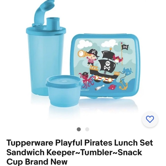 Tupperware | Kitchen | Tupperware Pirate Lunch Set Nwt | Poshmark